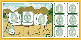 Dinosaur Dig CVC Words Activity