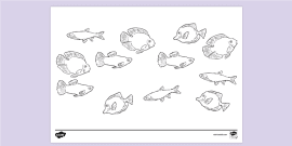 FREE! - Colouring-In Picture of a Fish - Printable Primary Resources