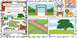 Zoo Animals 2D Shape Matching Mats