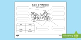 Motorbike Maze Activity Worksheets for children. - Twinkl