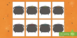 Editable Halloween Cauldrons Blank (Small) (teacher made)
