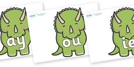 Phoneme Set on T Rex Dinosaurs (teacher made) - Twinkl
