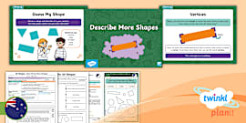 Phase 1 Space: 2D Shapes (Name 2D Shapes) Lesson 1 - Twinkl