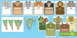 Classroom Display Pack | Jungle Themed (teacher made)