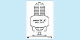 FREE! - Radio DJ Colouring Sheet | Colouring Sheets - Twinkl