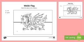 Welsh Flag Colouring Page (teacher made)