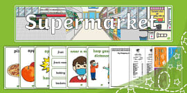 Supermarket Role-Play Pack - Primary Resource (teacher made)