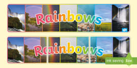👉 Shaped Rainbow Banner - Editable and Printable | Twinkl