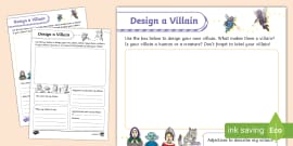 Heroes and Villains Descriptive Writing Activity Pack
