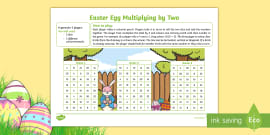 👉 Times Tables Easter KS2 Activity (teacher made)