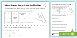 Olympic Sports Matching Cards (teacher made) - Twinkl