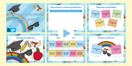 Hoja de actividad: Lotería de fin de curso- Guía de trabajo