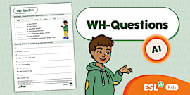 Second Grade Wh- Questions Worksheet