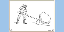 FREE! - Pulley Colouring Sheet - Activity - Twinkl