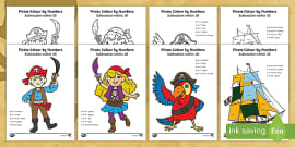 Pirate Themed Subtraction PowerPoint (teacher made)