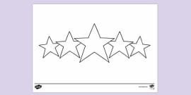 FREE! - Shooting Star in Sky Colouring Sheet | Activity | Twinkl