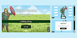 Label the Anglo-Saxon Warrior - Twinkl - KS2 (teacher made)