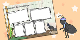 The Ant and the Grasshopper Story Sequencing - Twinkl