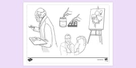 FREE! - Andy Warhol Colouring | Colouring Sheets - Twinkl