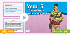NAPLAN Question Strategies Year 5 Numeracy PowerPoint