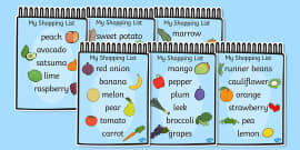 Fruit Shopping Basket Cut-Outs and Poster Pack
