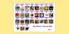 Phase 3 Sound Mat - Sound Mat, Letters and Sounds, Phase 3