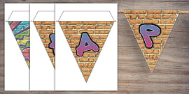 Graffiti Alphabet Letters for Display | Resources | Twinkl