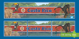 KS1 Costa Rica Fact Cards (teacher made) - Twinkl
