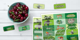 Classroom Storage Cupboard Labels - Rectangle Printable Stickers ...