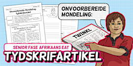Koerantberig Formaat Aktiwiteit vir Senior Fase Leerders