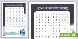 Sustainability Interactive Word Search | Teaching Resource