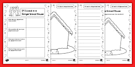 If I Lived in a Gingerbread House Writing Frame - writing frame