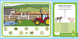 Preposition Tree Game (teacher made) - Twinkl