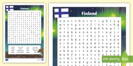 Sweden Word Search (teacher made) - Twinkl