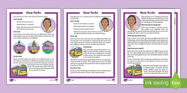 Rosa Parks Colouring Page