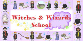 FREE! - Boy Wizard Printable Page Border | Page Borders | Twinkl