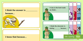 KS2 Reading Sentence Stems Display Posters (teacher made)