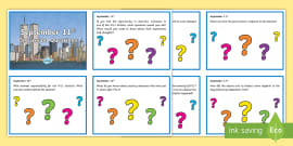 September 11th Interview Worksheet / Activity Sheet - September