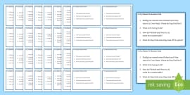 Skellig Chapters 1 - 10 Comprehension Questions - Twinkl