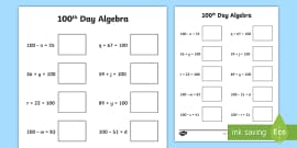 100th Day of School Math Maze Activity | Twinkl