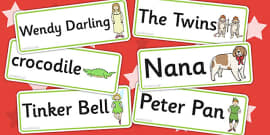 Peter Pan Word Mat (teacher made) - Twinkl