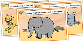 At the Zoo Playdough Mats (teacher made)