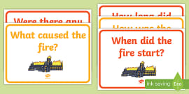 Great Fire of London KS1 Timeline Card Activity
