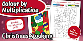 Colour by Multiplication Christmas Baubles Activity Sheet