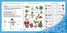 Christmas I Spy and Count to 20 Activity (Teacher-Made)