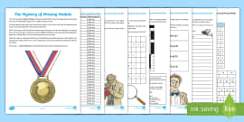 LKS2 The Mystery of the Missing Football Cup Maths Mystery Game