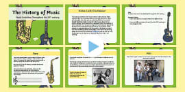 20th Century Music History PowerPoint - Primary Resource