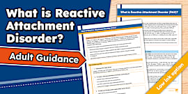 What is Reactive Attachment Disorder? - Answered - Twinkl Teaching Wiki