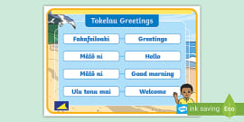 Tokelau Anthem Display Poster - Tokelauan Language Week