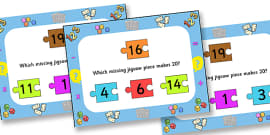 Number Bonds To 10 Jigsaw PowerPoint (teacher made)
